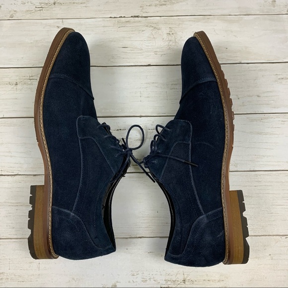 Carlo Morandi | Shoes | Carlo Morandi Tony Blue Suede Cap Toe Derby ...